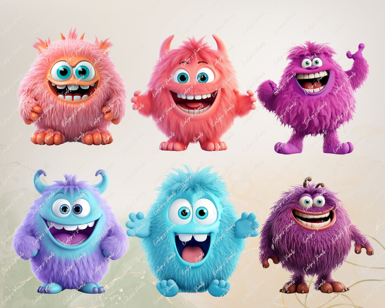 Monster Clipart Cute Monster PNG Little Monster Clipart Clipart ...