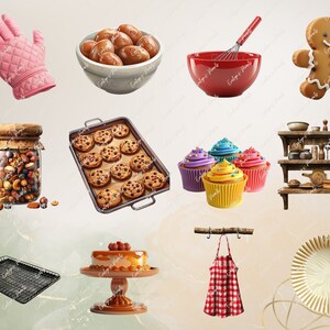 Baking Clipart Desserts PNG Cake Clipart Cupcake PNG Baker Clipart ...