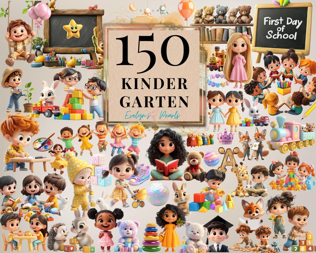 Kindergarten Clipart School PNG Back to School Craft, Children ...