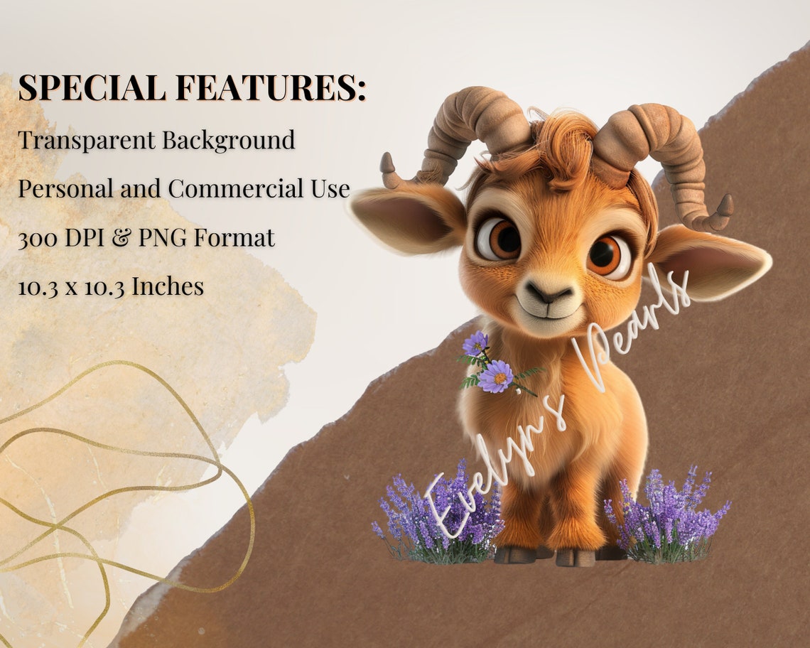 Mouflon Clipart Mouflon Cute Animal PNG Safari Animal Clipart Jungle ...