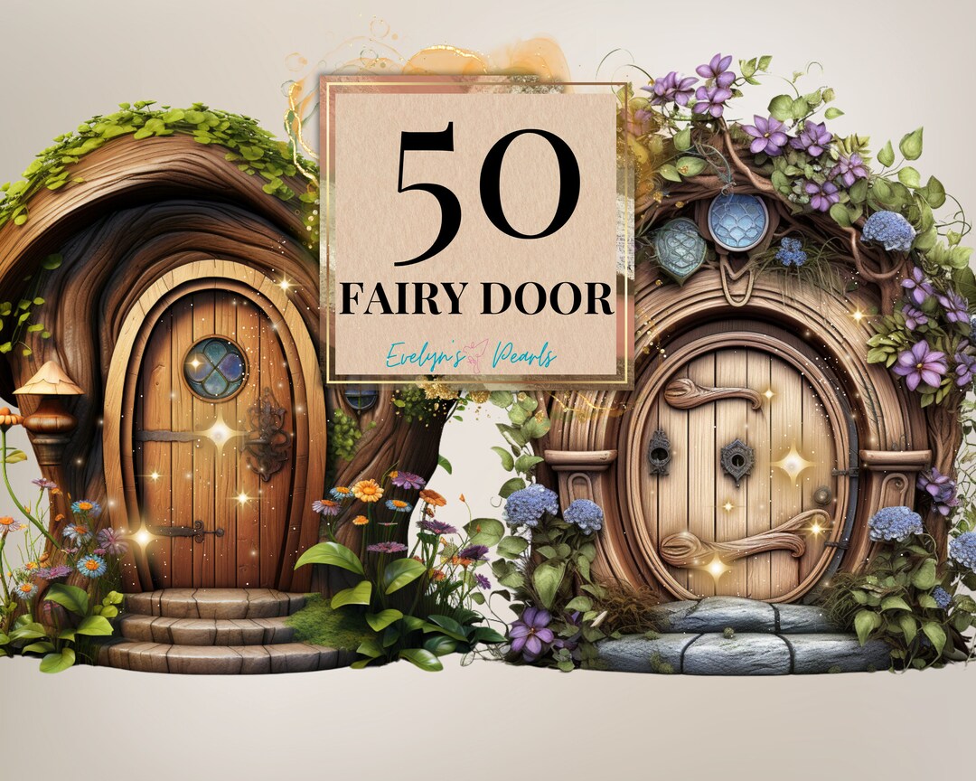 Fairy Door Clipart Secret Garden Door Clipart Magic Fairy Door Clipart ...