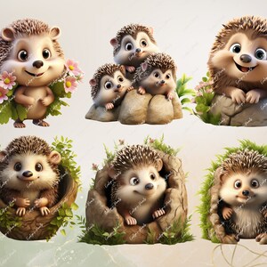Hedgehog Clipart Cute Hedgehog PNG Woodland Animal Clipart Forest ...