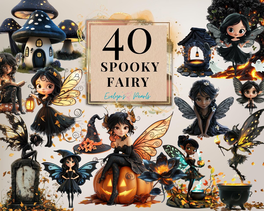 Fairy Clipart Spooky Fairy PNG Dark Fairy Clipart Scary PNG Haunted ...
