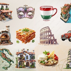 Italy Clipart Italian Landmark PNG Italian Vacation Travel Clipart ...