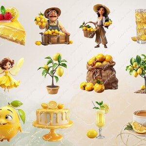 Lemon Clipart Lemonade PNG Cute Fruit Clipart Summer PNG Food Clipart ...