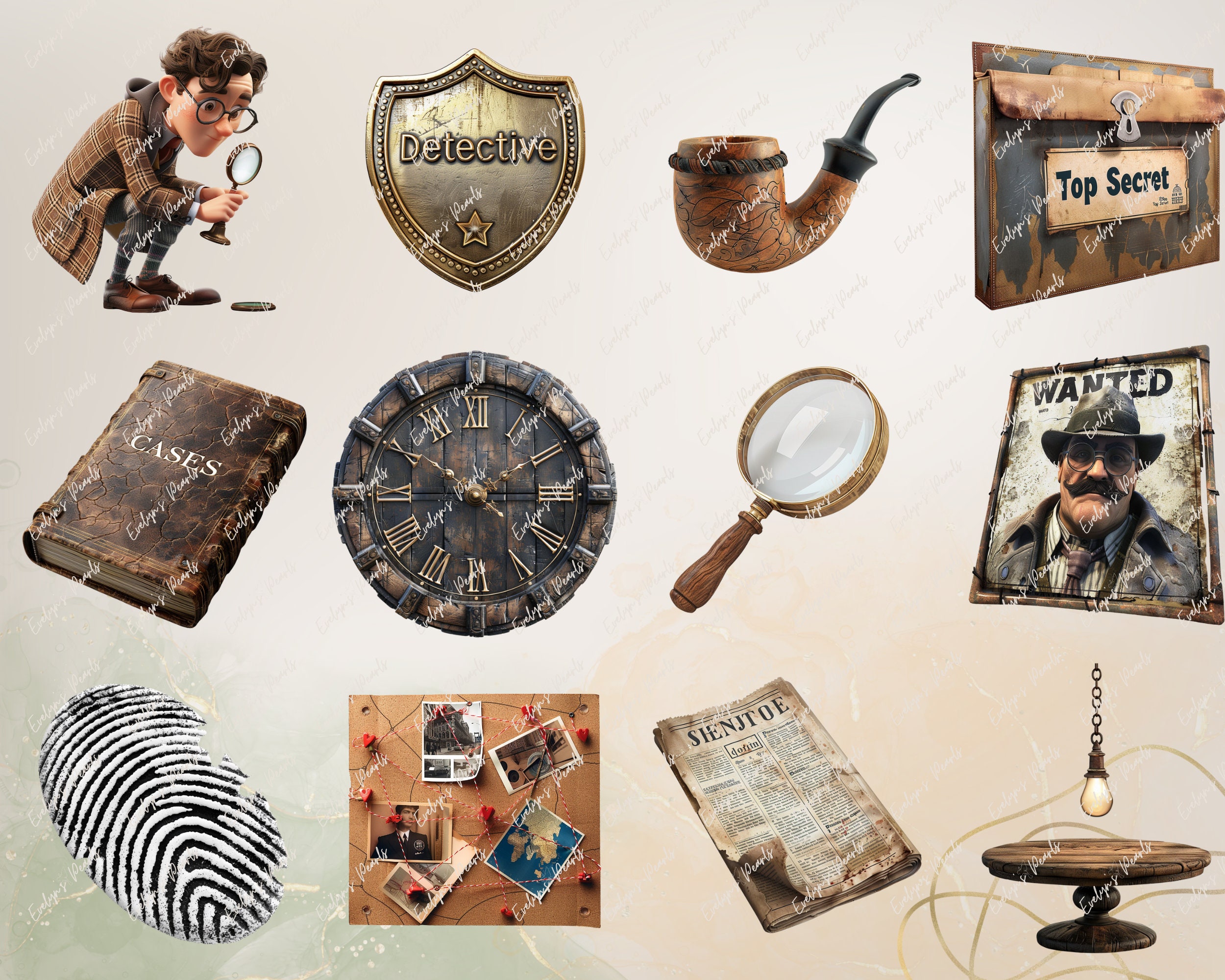 Detective Clipart Police PNG Mystery Solver PNG Investigator Clipart ...