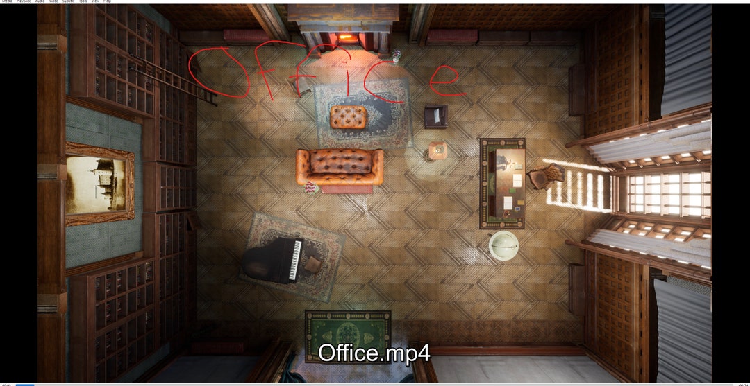 Office/study Animated Map 4k Ultra HD - Etsy