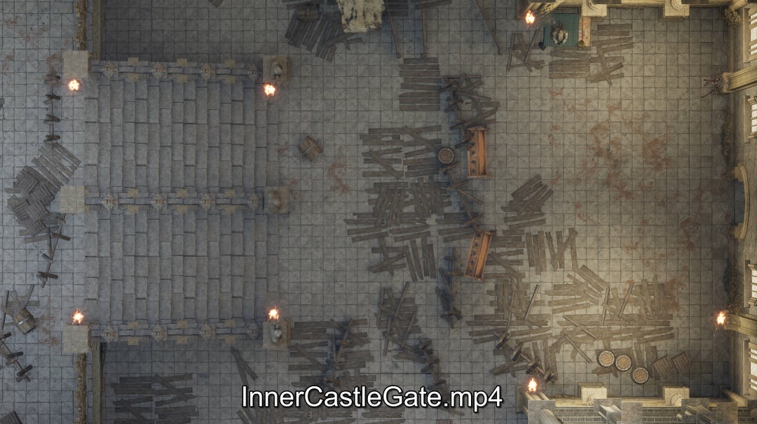 Inner Castle Gates Animated Map - Etsy