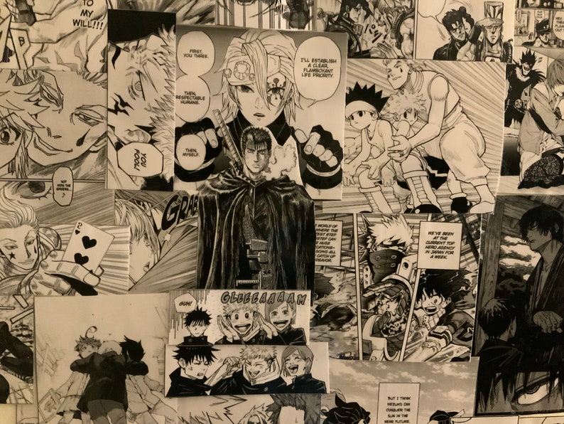 75 Custom Manga Panels With Clear Finish| Durable & Easy to Reuse - Etsy