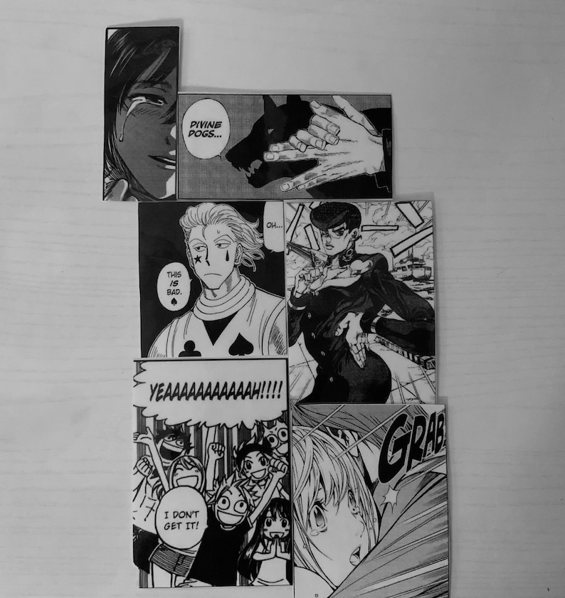 75 Custom Manga Panels With Clear Finish| Durable & Easy to Reuse - Etsy