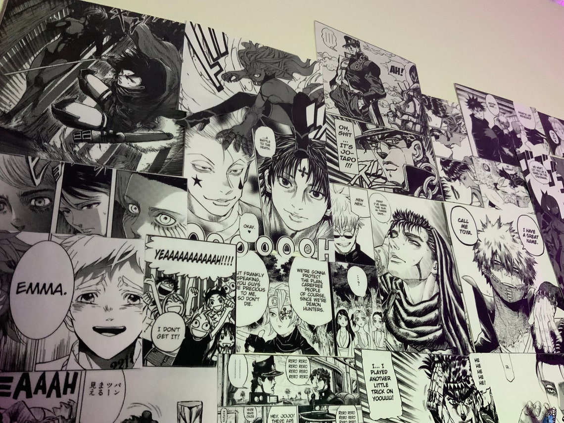 75 Custom Manga Panels With Clear Finish| Durable & Easy to Reuse - Etsy