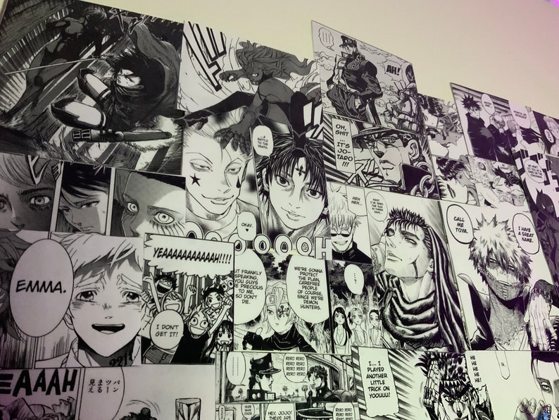 75 Custom Manga Panels With Clear Finish| Durable & Easy to Reuse - Etsy
