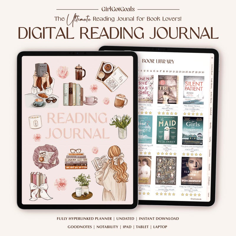 Reading Journal - Etsy