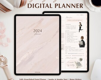 2024 Planner, Digital/printable Planner, Monthly Planner, Weekly ...