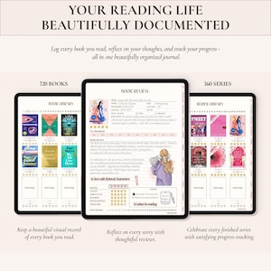 Digital Reading Journal, Book Log, Review Tracker & Bookshelf for Ipad ...