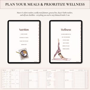 Digital Fitness Planner, Weight Loss Journal, Workout, Health & Meal ...