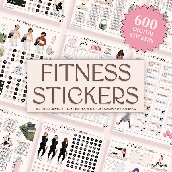 Stickers Digital Gym - Etsy