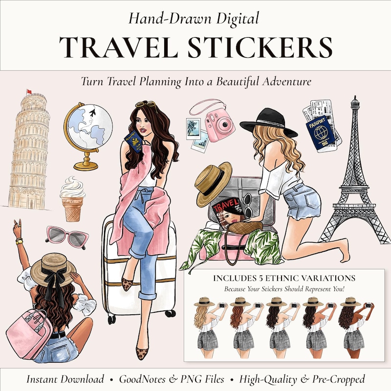 Travel Stickers - Etsy