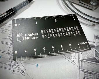 Lil Ruler the Mini Wallet & Pocket Ruler to Stay Accurate on the Go - Etsy