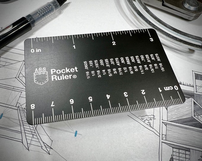Lil Ruler the Mini Wallet & Pocket Ruler to Stay Accurate on the Go - Etsy