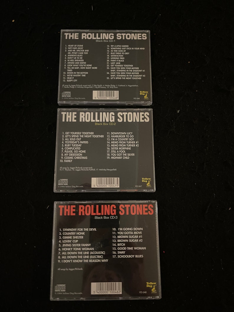 Rolling Stones the Black Box 3CD Box - Etsy