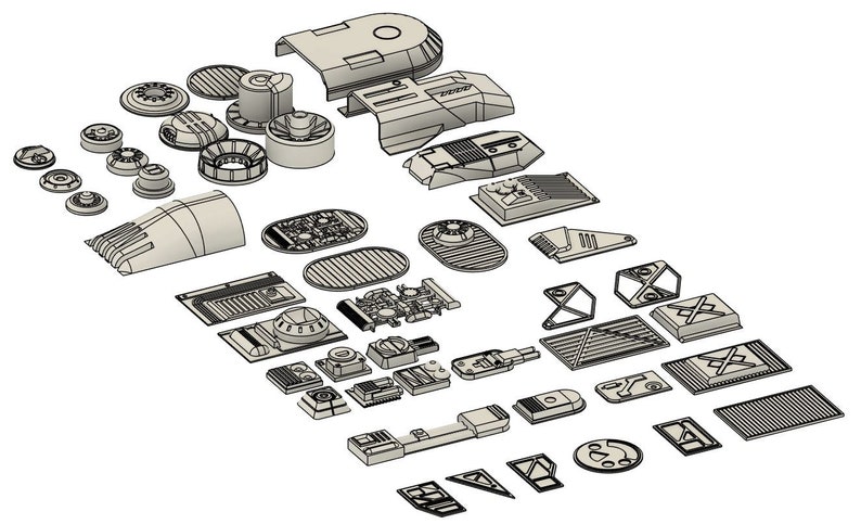 Greeblies Pack #2 "spaceship Stuff" - 3D STL - Etsy