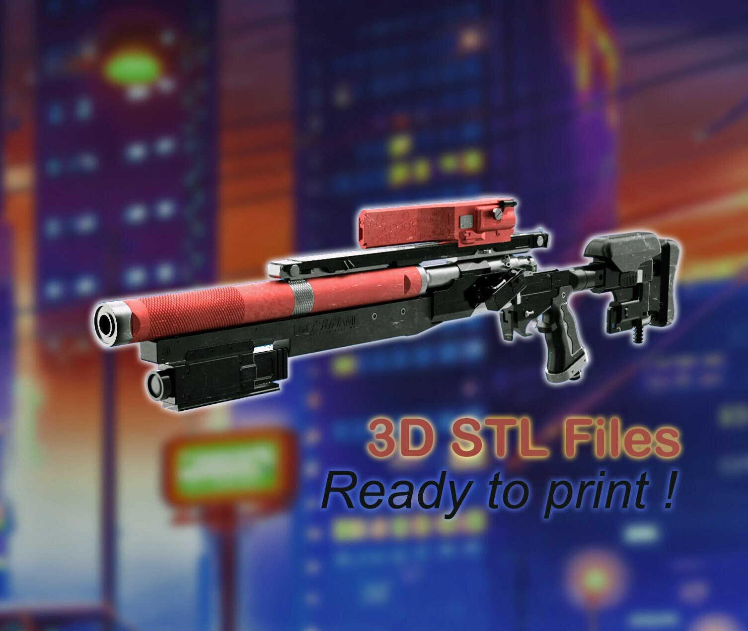 Ashura Sniper Rifle 3D STL Files - Etsy UK