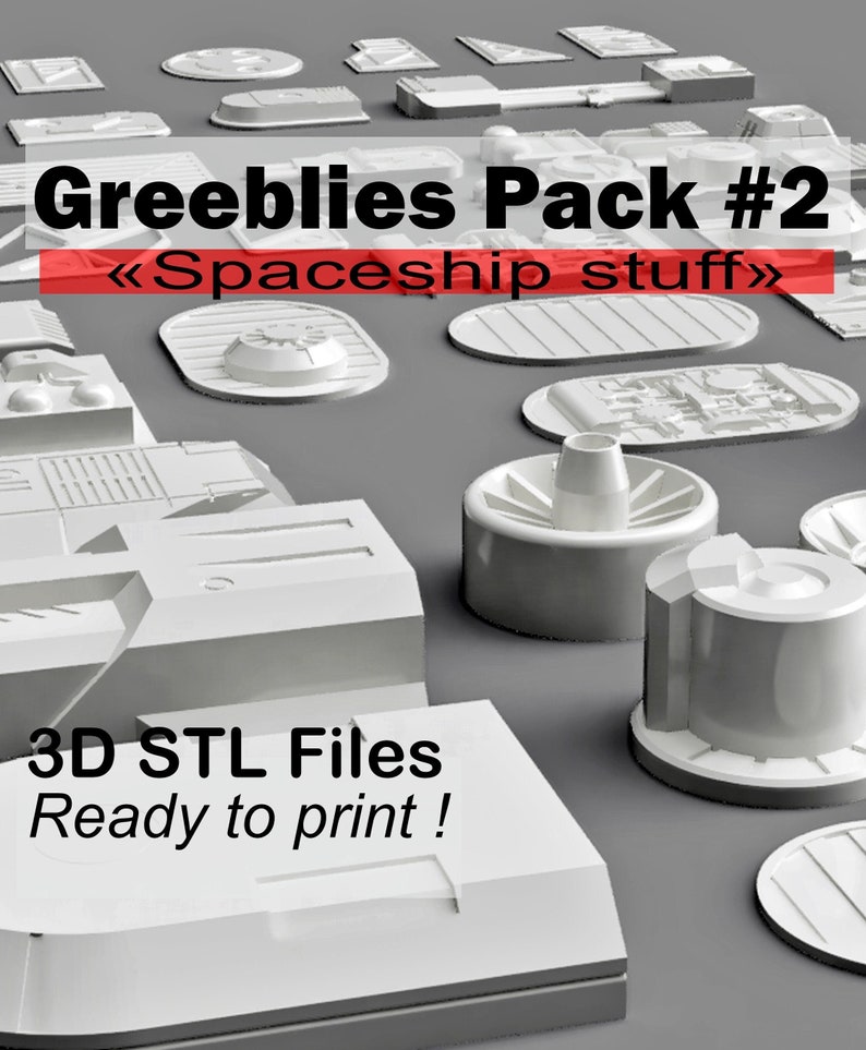 Greeblies Pack #2 "spaceship Stuff" - 3D STL - Etsy