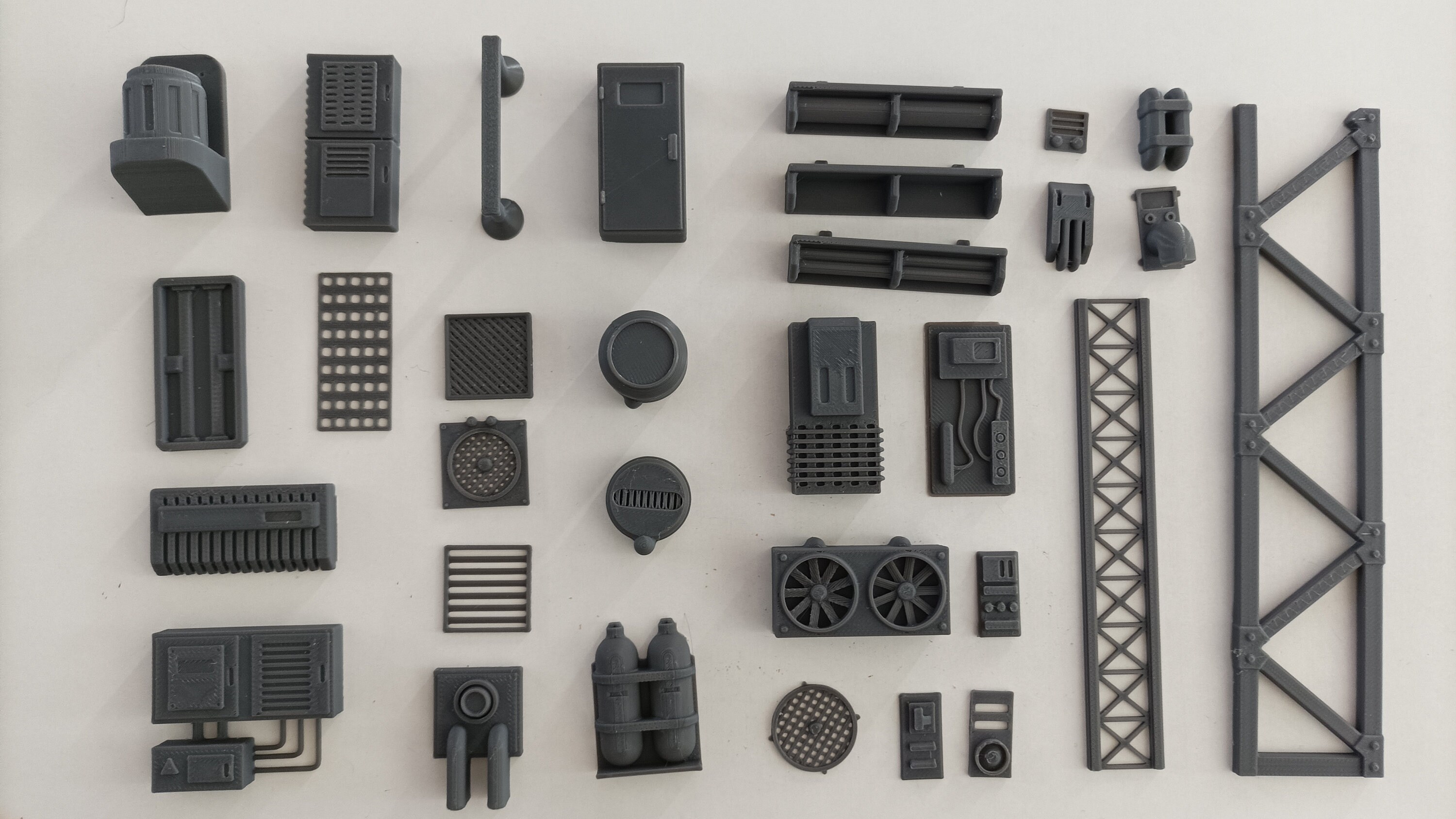 Greeblies Pack #1 "wall Mounted Stuff" - 3D STL - Etsy