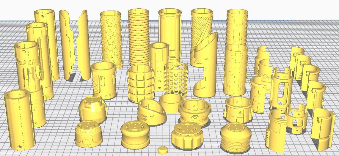 Lightsaber Customizable 3D KIT - STL Files - Etsy