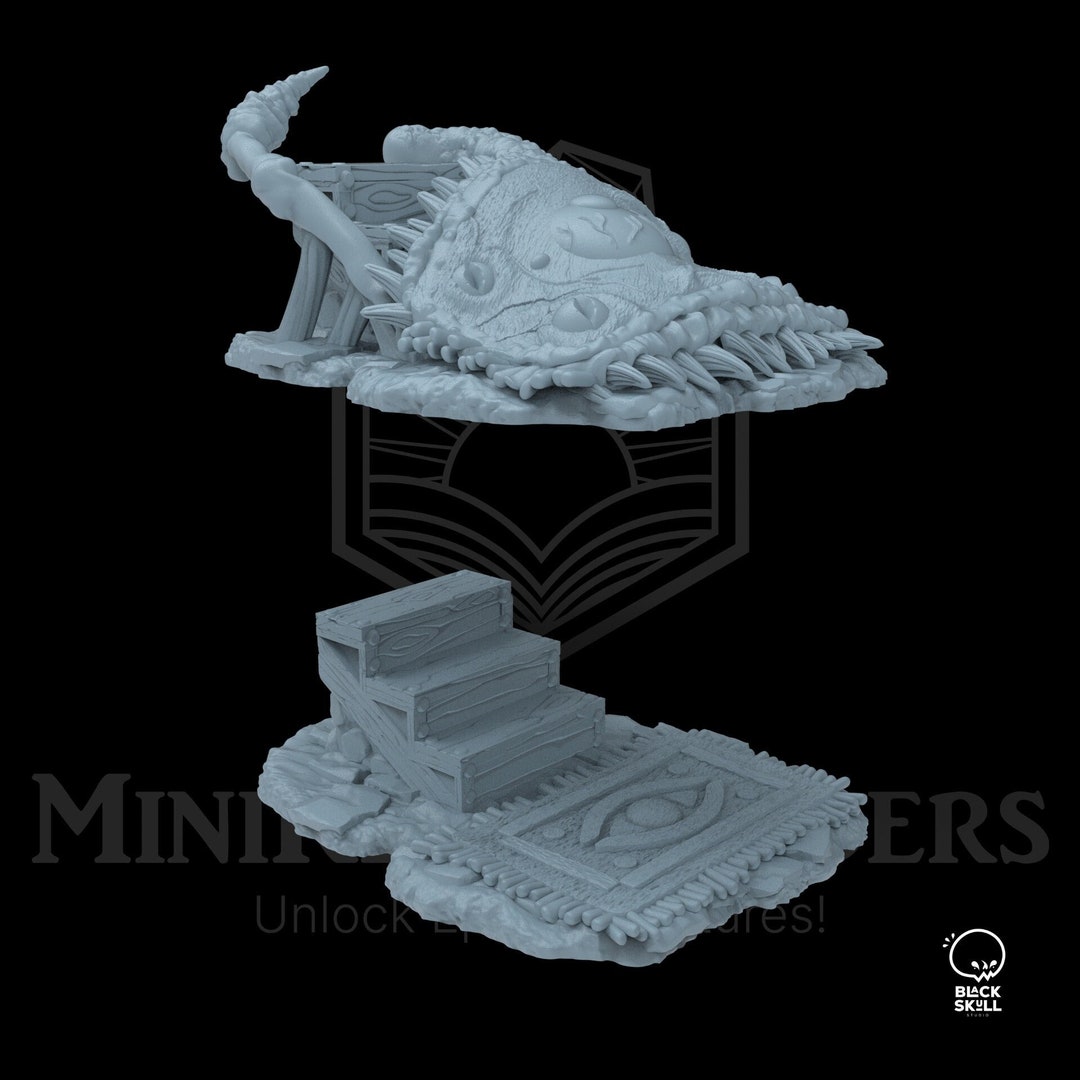 Escada Mimic Com Tapete Da Black Skull Studio | Para Dnd, 5E ...