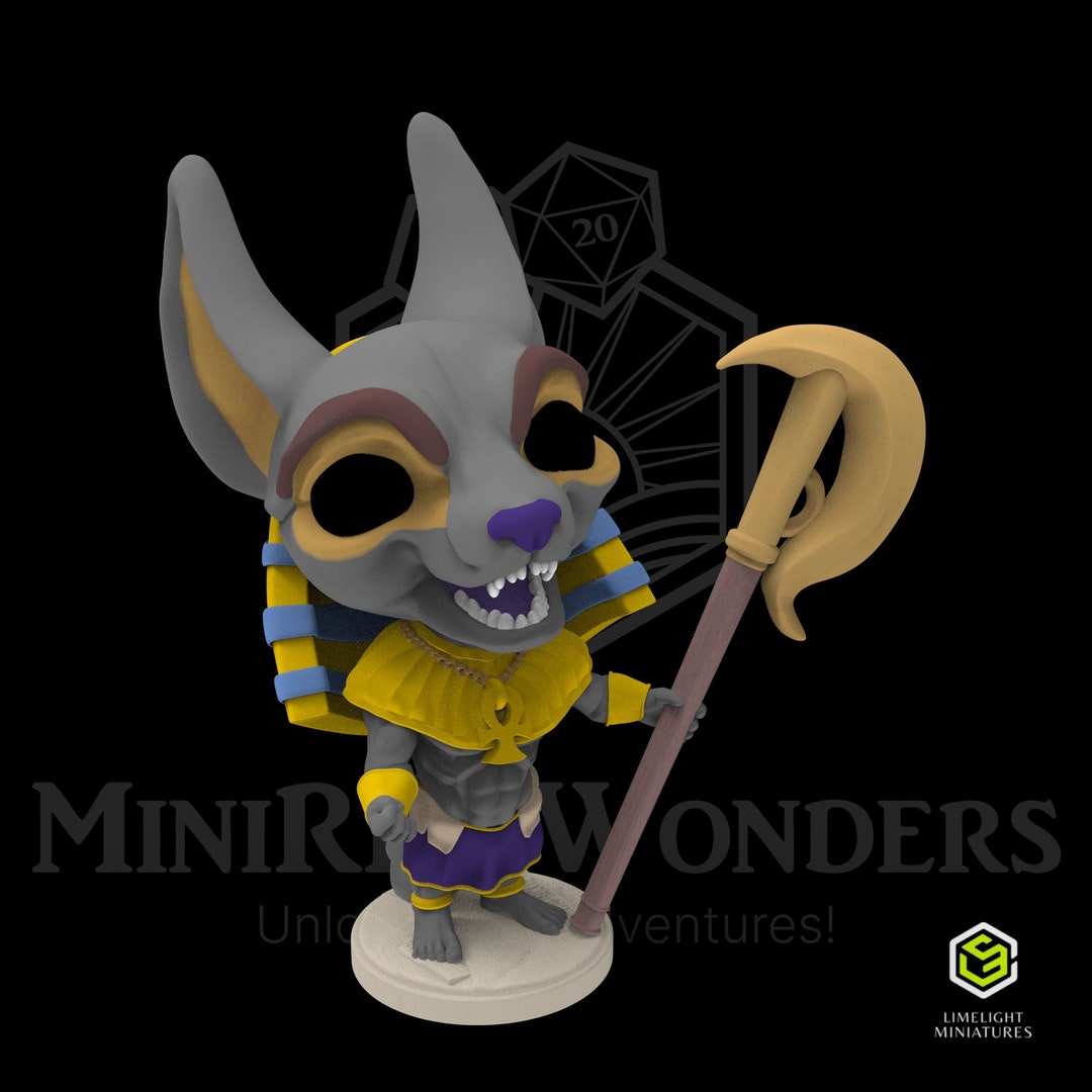 Chibi Anubis by Limelight Miniatures | for Dnd, 5E, Pathfinder and ...
