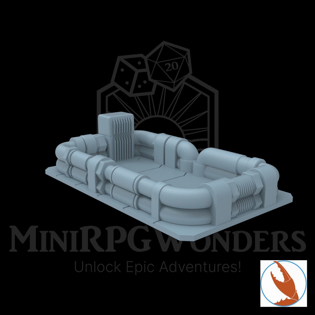 Nuclear Silo Dice Tray by Crab Miniatures for Board Games, Dnd, 5E ...