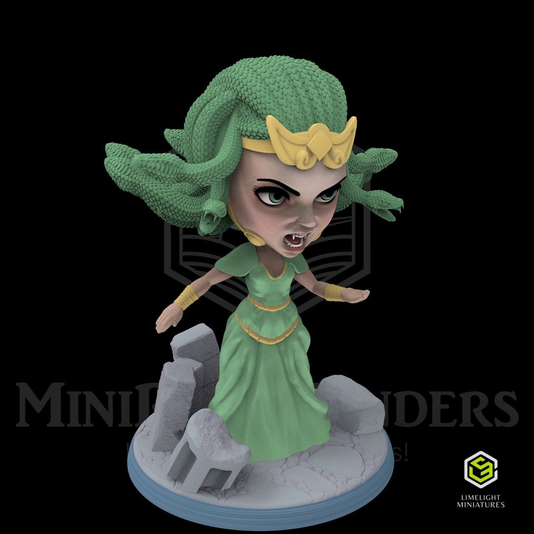 Chibi Medusa by Limelight Miniatures | for Dnd, 5E, Pathfinder and ...