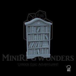 Mimic Bookcase / Bookshelf by Black Skull Studio | for Dnd, 5E ...