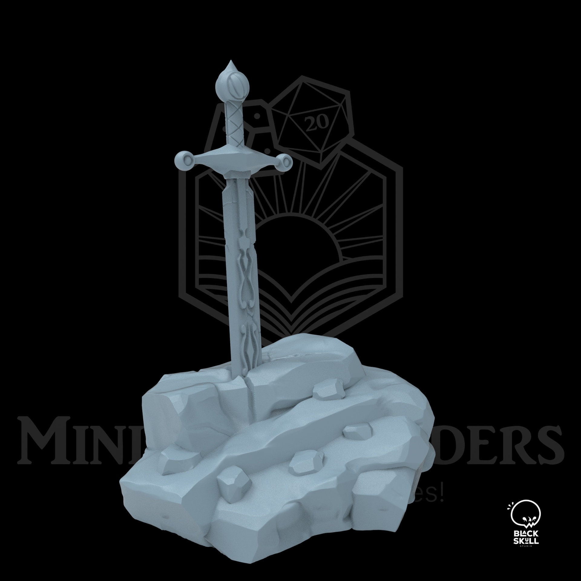 Sword by Black Skull Studio for Dnd, 5E, Pathfinder and Other Rpgs 28mm ...