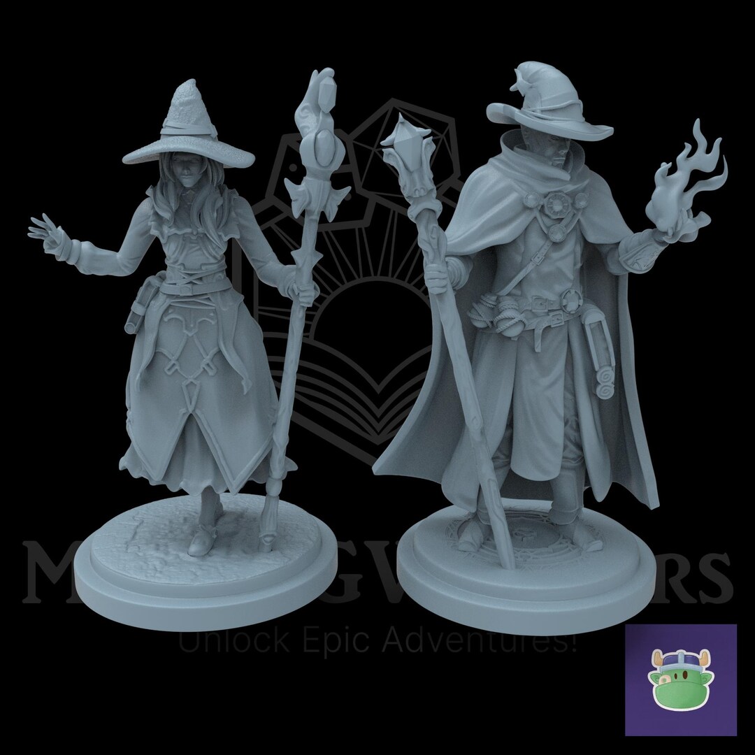 Human Wizards by Tenda Orc Studio | Female Human Wizard | Male Human ...