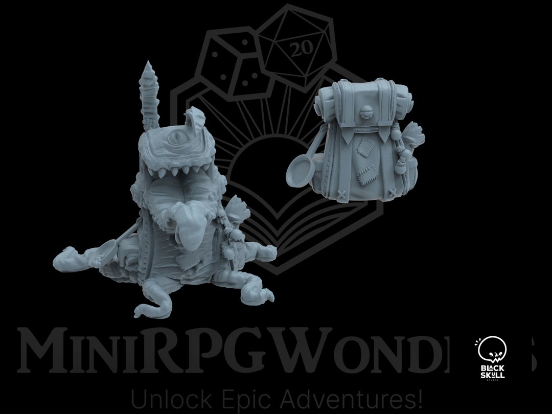 Mimic Backpack by Black Skull Studio for Dnd, 5E, Pathfinder and Other ...