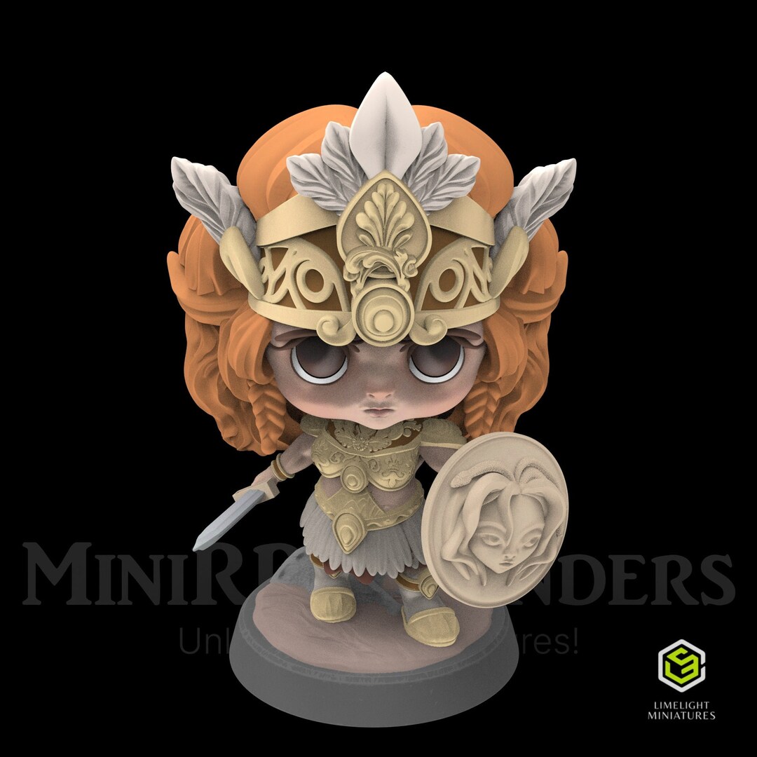 Chibi Minerva by Limelight Miniatures for Dnd, 5E, Pathfinder and Other ...