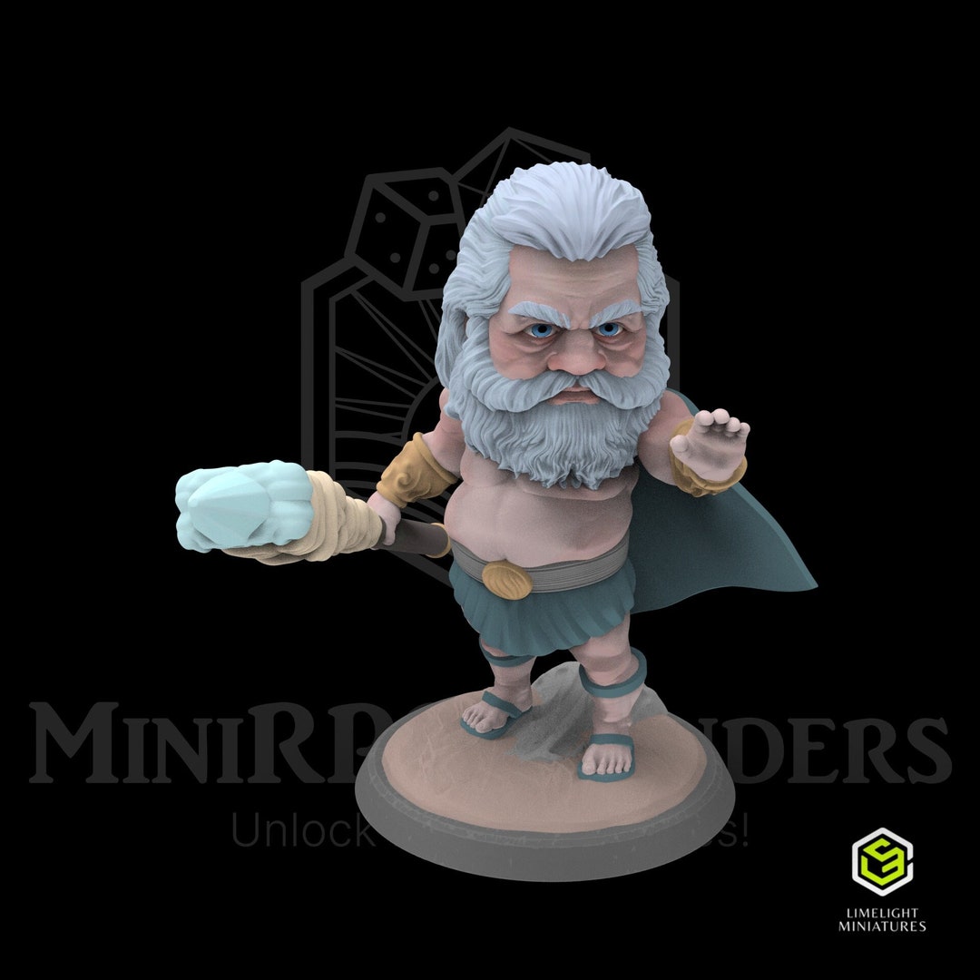 Chibi Netuno por Limelight Miniaturas | para DnD, 5E, Pathfinder e ...