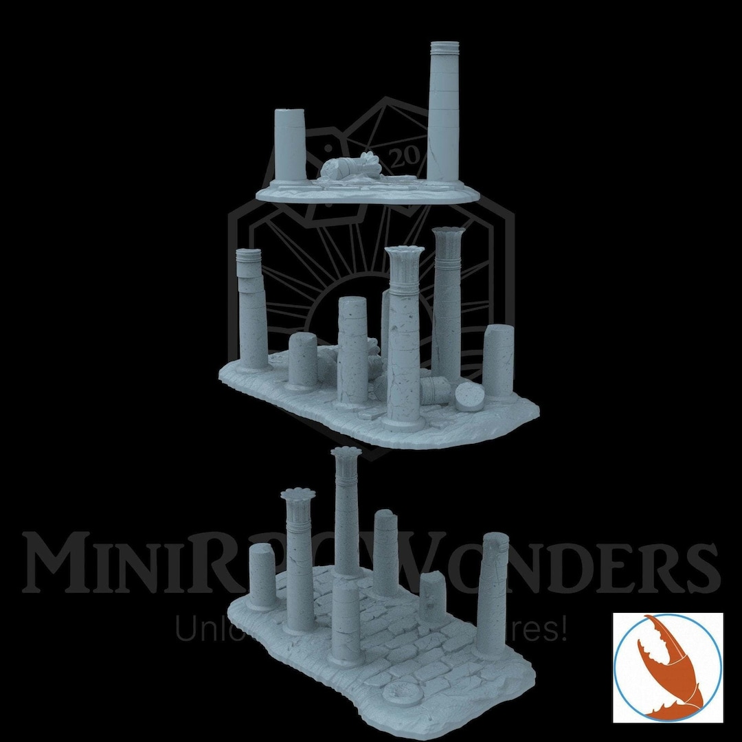 Columns by Crab Miniatures | D&D Modular Terrain | Scatter Terrain ...