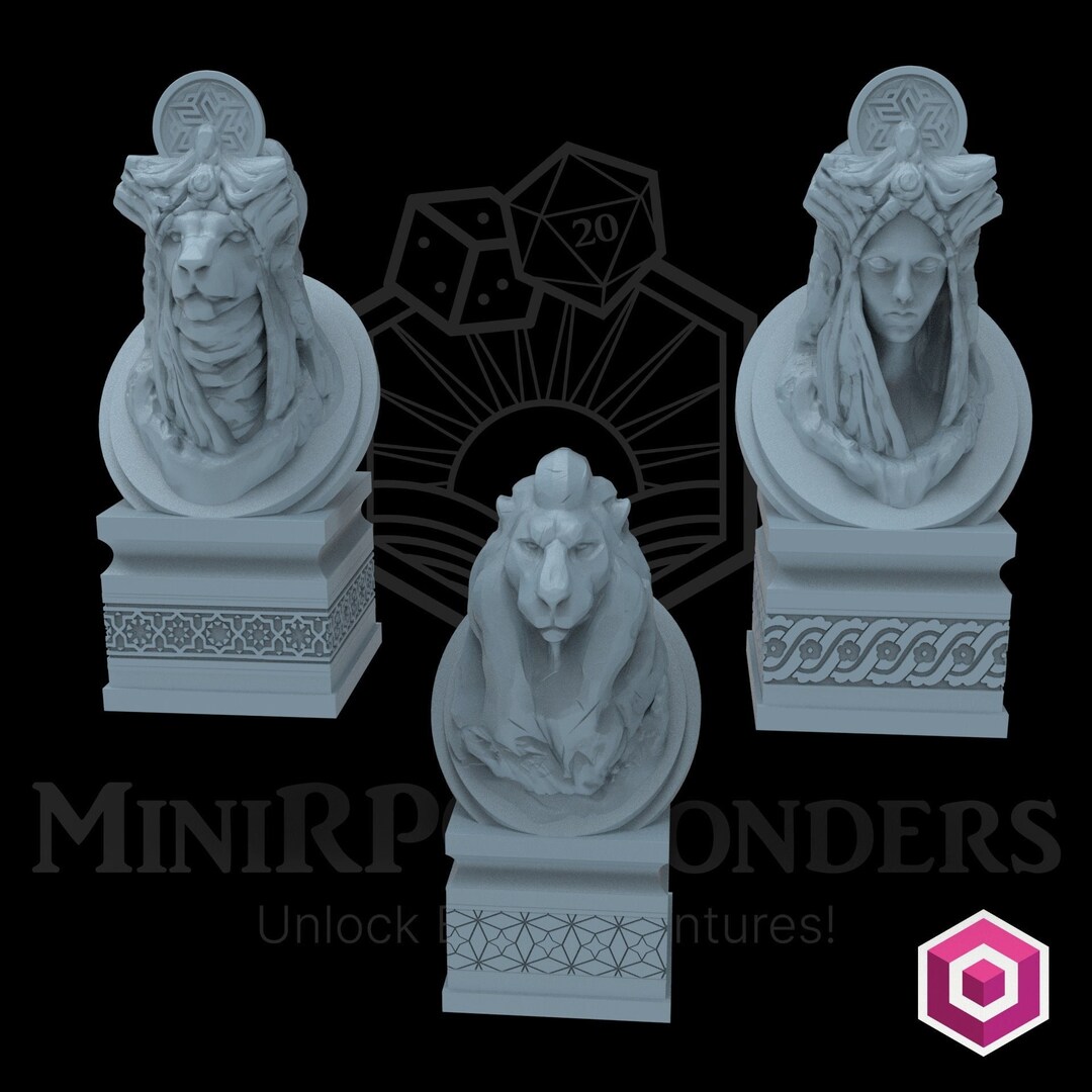 Statues Busts by 3dhexes | D&D Terrain | Scatter Terrain | Wargaming ...