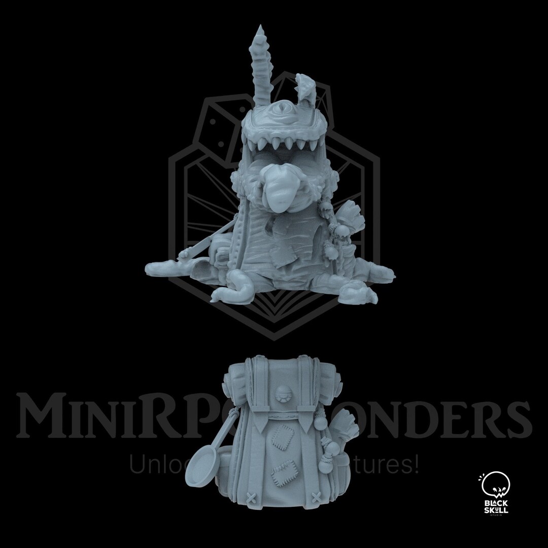 Mochila Mimic da Black Skull Studio | para DnD, 5E, Pathfinder e outros ...