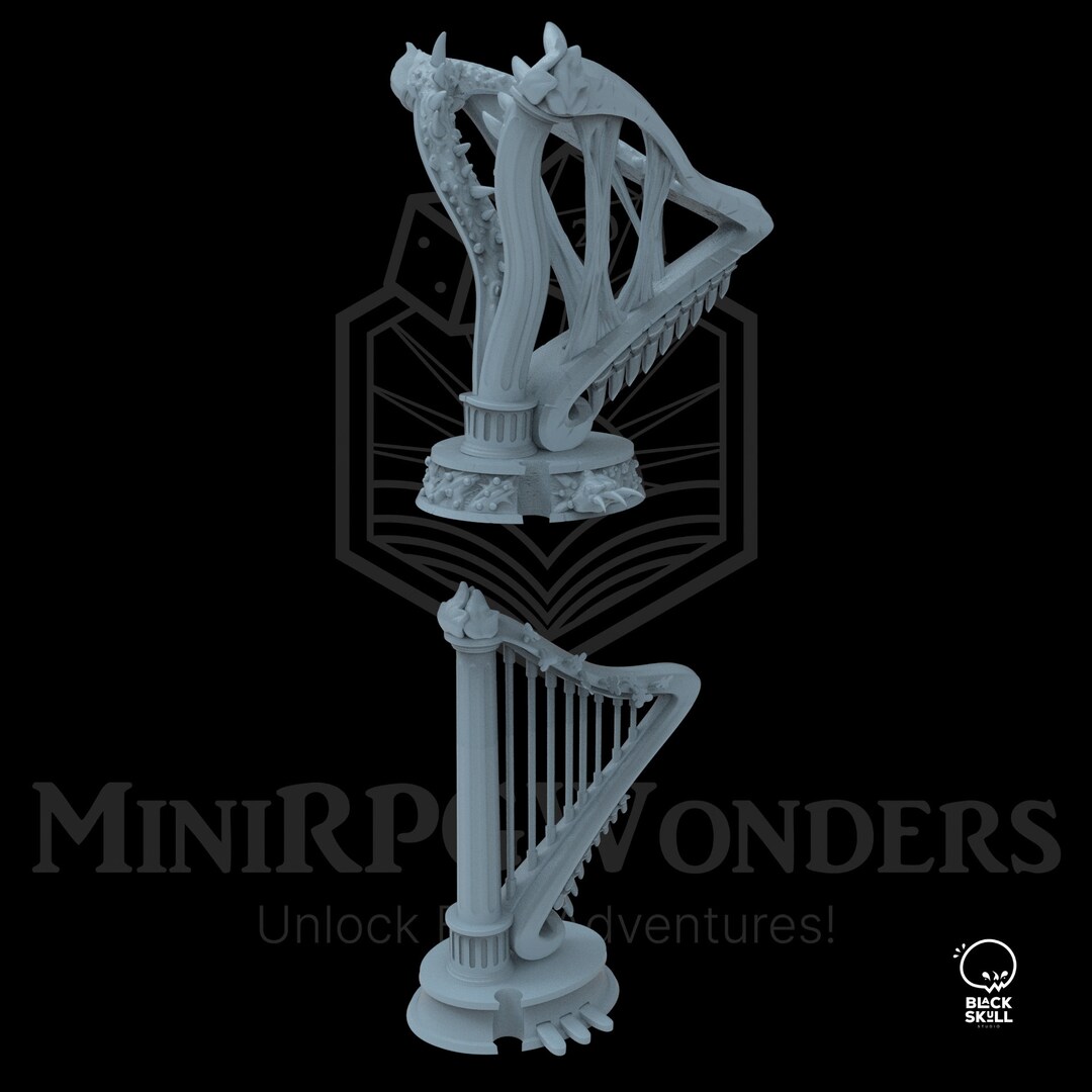 Mimic Harp by Black Skull Studio | for Dnd, 5E, Pathfinder and Other ...