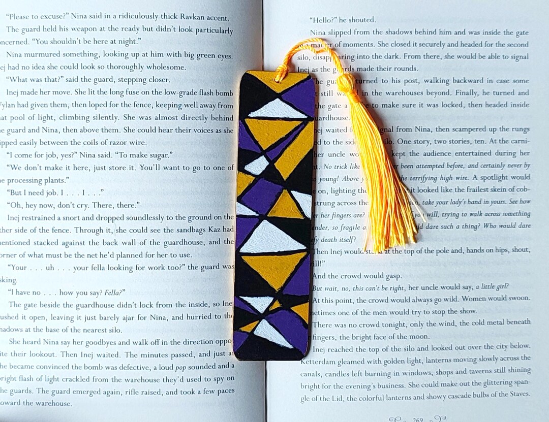 LGBTQ Hand Painted Bookmark Non-binary Flag Abstract Pattern Pride Art ...