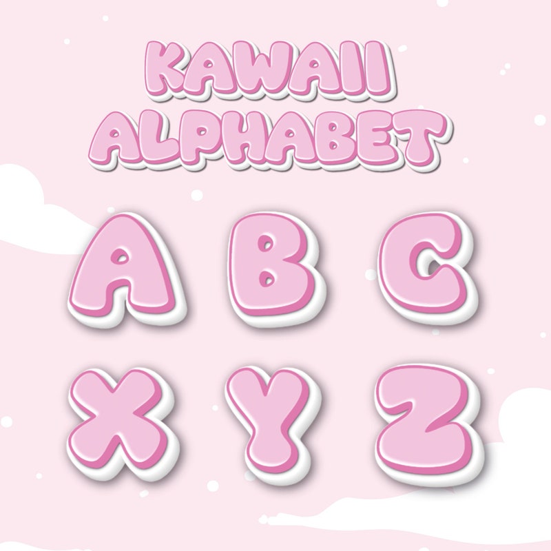 Bubble Letters - Etsy