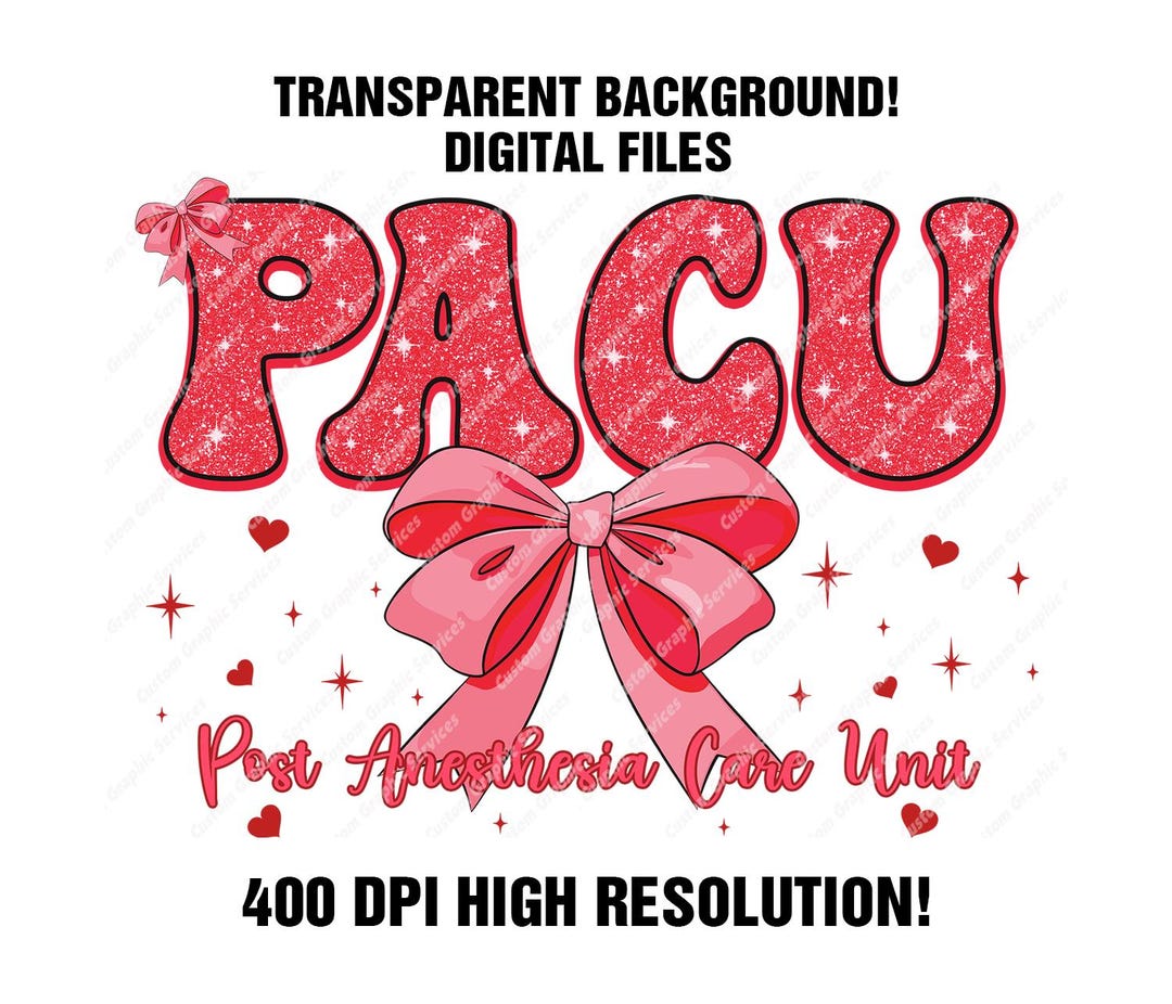 Post Anesthesia Care Unit Valentine PNG | Red Glitter PACU Design ...