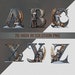 Wolf Alphabet, A to Z Wolf Alphabet Clipart, 26 High Resolution Wolf ...