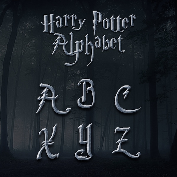 Potter Alphabet - Etsy