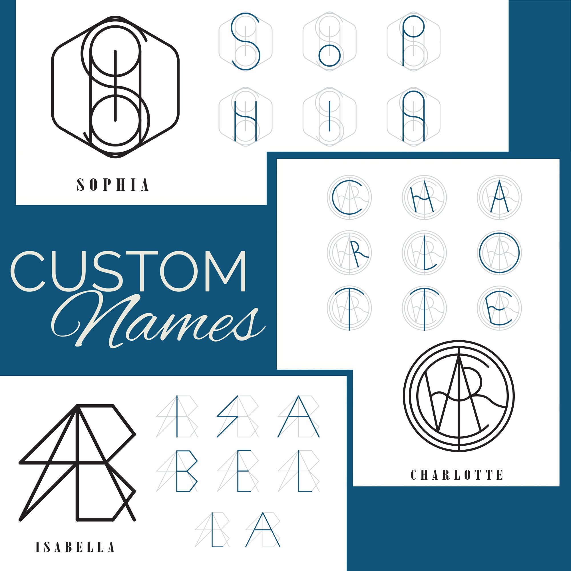 Custom Name Logo, 3D Name Logo Design for Jewelry, Personalized Name ...